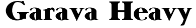 Garava Heavy: Free Font Download | MaisFontes
