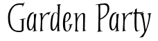 Garden Party: Free Font Download | MaisFontes