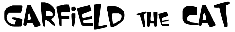 GARFIELD the CAT: Descargar Fuente Gratis | MaisFontes