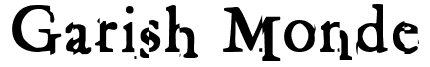 Garish Monde: Free Font Download | MaisFontes