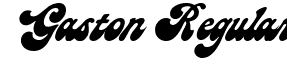 Gaston Regular Font: Free Download | MaisFontes