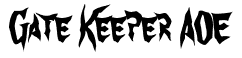 Gate Keeper AOE: Free Font Download | MaisFontes