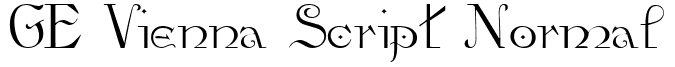 GE Vienna Script Normal: Free Font Download | MaisFontes
