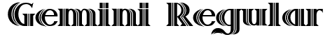 Gemini Regular Font: Free Download | MaisFontes