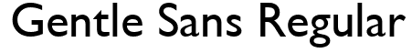 Gentle Sans Regular: Download Free Font | MaisFontes