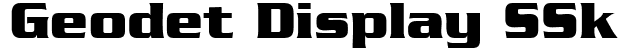 Geodet Display SSk Font: Free Download | MaisFontes