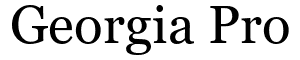 Georgia Pro Font: Free Download | MaisFontes