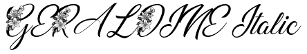 GERALDINE Italic: Free Font Download | MaisFontes