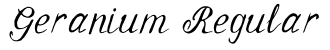 Geranium Regular: Free Font Download | MaisFontes