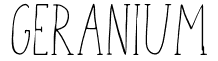Geranium: Free Font Download | MaisFontes