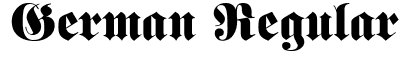 German Regular Font: Free Download | MaisFontes