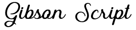 Gibson Script: Baixar Fonte Grátis | MaisFontes