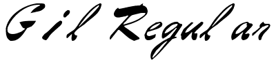 Gil Regular Font: Free Download | MaisFontes