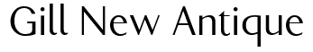 Gill New Antique Font: Free Download | MaisFontes