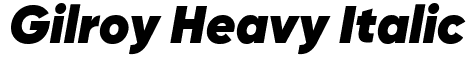 Gilroy Heavy Italic Font: Free Download | MaisFontes