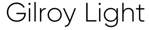 Gilroy Light: Free Font Download | MaisFontes