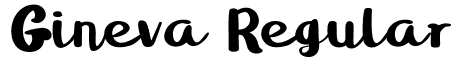 Gineva Regular Font: Free Download | MaisFontes