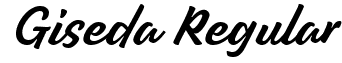 Giseda Regular: Free Font Download | MaisFontes