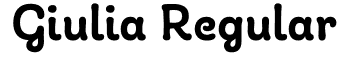 Giulia Regular Font: Free Download | MaisFontes