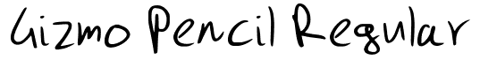 Gizmo Pencil Regular: Free Font Download | MaisFontes