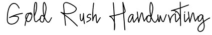 Gold Rush Handwriting Font: Free Download | MaisFontes