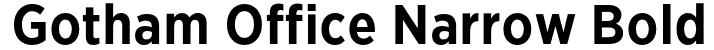 Gotham Office Narrow Bold 字体下载 | MaisFontes
