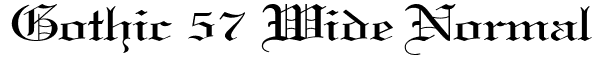 Gothic 57 Wide Normal: Free Font Download | MaisFontes