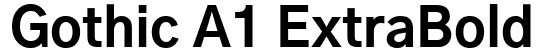 Gothic A1 ExtraBold Font: Free Download | MaisFontes