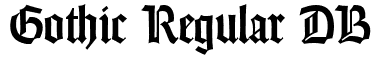 Gothic Regular DB Font: Free Download | MaisFontes