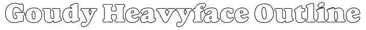 Goudy Heavyface Outline: Free Font Download | MaisFontes