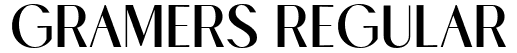 Gramers Regular Font: Free Download | MaisFontes