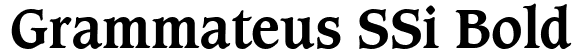 Grammateus SSi Bold Font: Free Download | MaisFontes