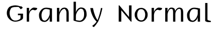 Granby Normal Font: Free Download | MaisFontes