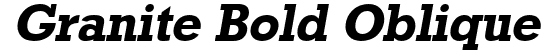 Granite Bold Oblique: Free Font Download | MaisFontes