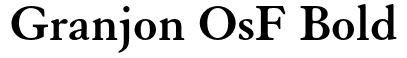 Granjon Roman: Download Free Font | MaisFontes