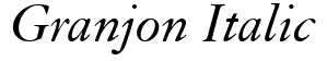 Granjon Roman: Download Free Font | MaisFontes