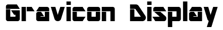 Gravicon Display: Free Font Download | MaisFontes