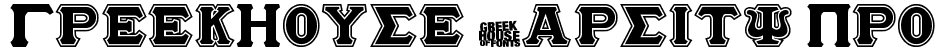 GreekHouse Varsity Pro Font: Free Download | MaisFontes