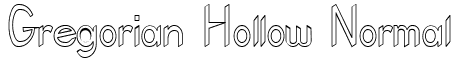 Gregorian Hollow Normal: Free Font Download | MaisFontes