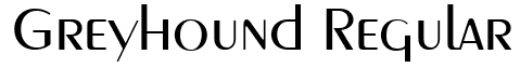 Greyhound Regular Font: Free Download | MaisFontes