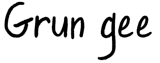 Grun gee: Free Font Download | MaisFontes