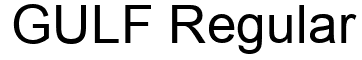 GULF Regular Font: Free Download | MaisFontes