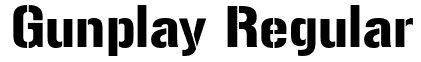 Gunplay Regular: Free Font Download | MaisFontes