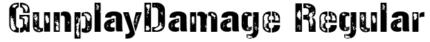GunplayDamage Regular: Download Free Font | MaisFontes