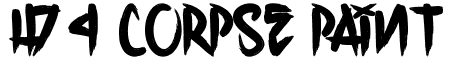 H74 Corpse Paint: Free Font Download | MaisFontes
