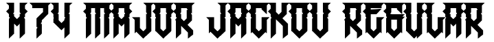 H74 Major Jackov Regular: Free Font Download | MaisFontes
