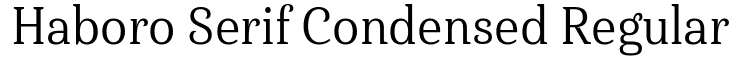 Haboro Serif Condensed Regular Font: Free Download | MaisFontes