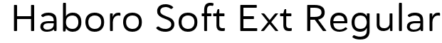 Haboro Soft Ext Regular Font: Free Download | MaisFontes