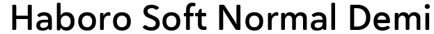 Haboro Soft Normal Demi Font: Free Download | MaisFontes