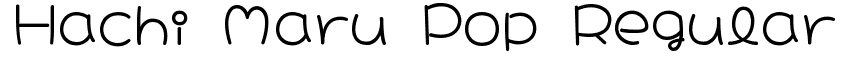 Hachi Maru Pop Regular: Free Font Download | MaisFontes